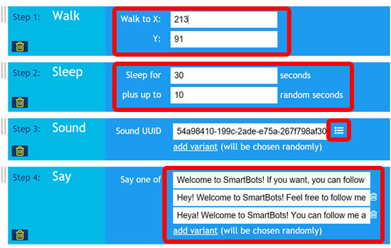 Waypoints Navigation - SmartBots Documentation :: Second Life bot hosting, group inviter, chat ...