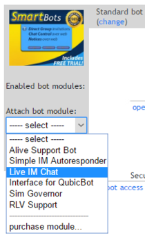 Purchasing Add-Ons - SmartBots Documentation :: Second Life bot hosting, group inviter, chat and ...