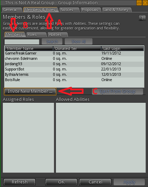 Inviting bot to the group, viewer V1 - SmartBots Documentation :: Second Life bot hosting, group ...